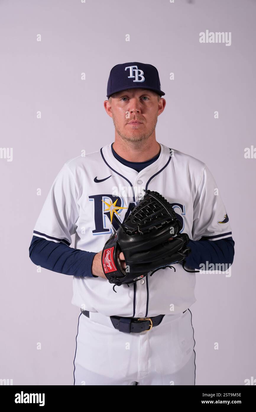 Tampa Bay Rays pitcher Garrett Cleavinger poses for a portrait during ...