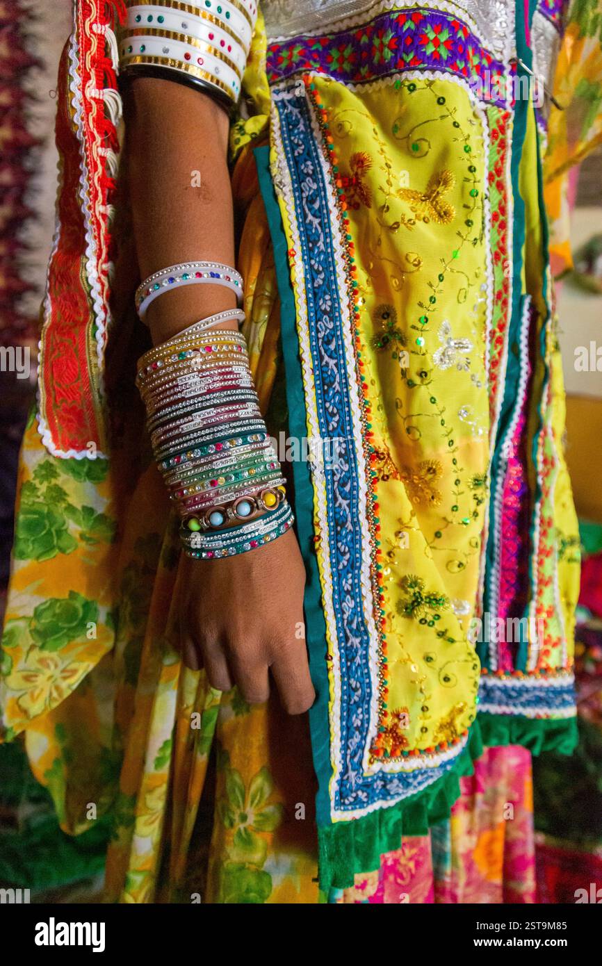 Asia, India, State of Gujarat, Bhuj,Kutch, Ludiya village. Meghwal ...