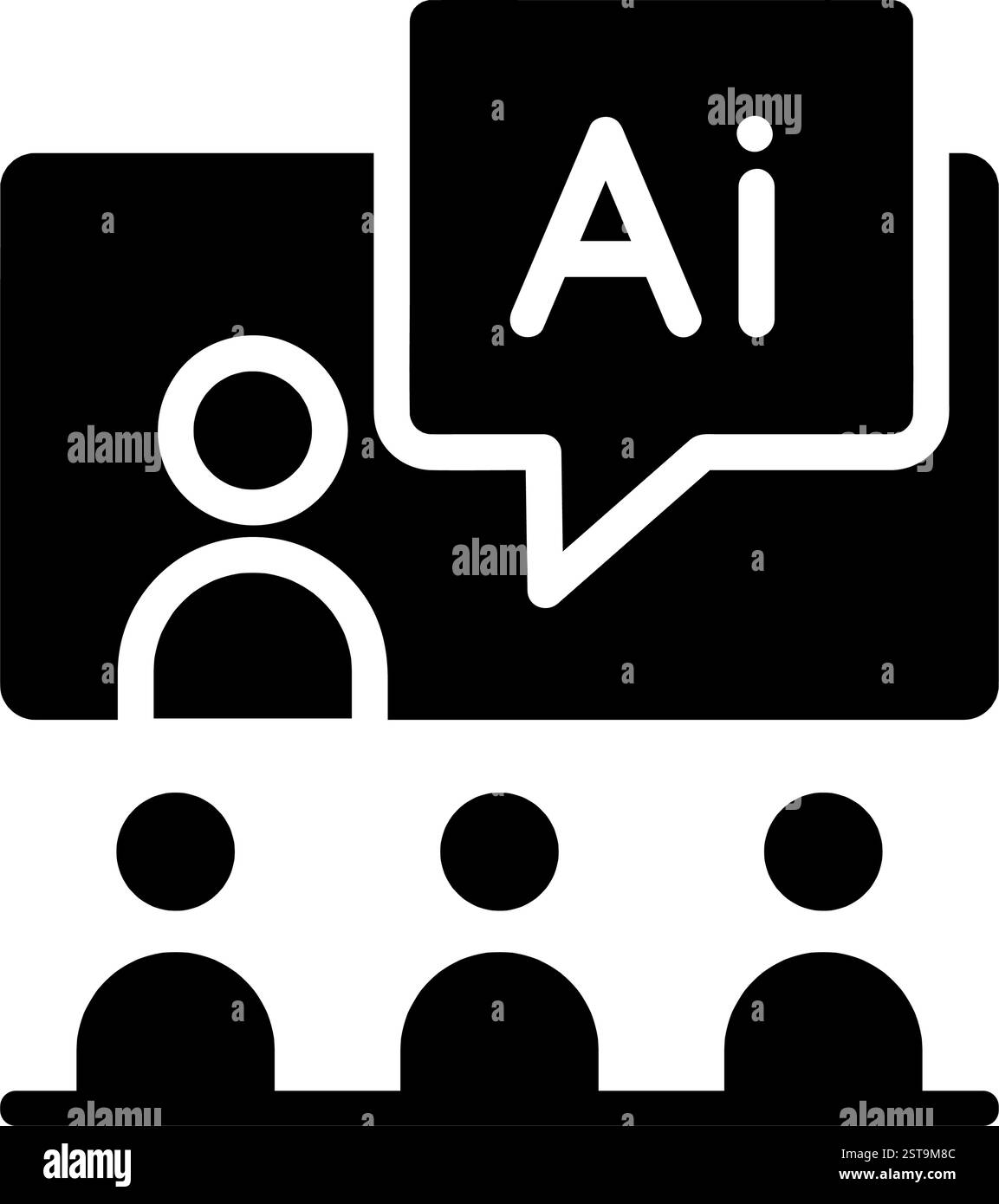 AI education discussion icon Stock Vector Image & Art - Alamy