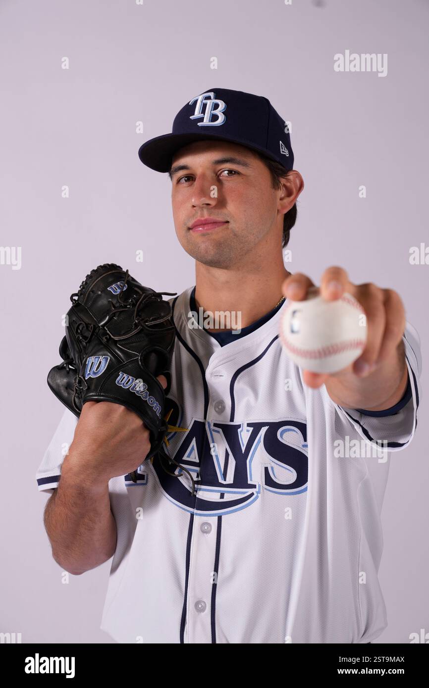 Tampa Bay Rays pitcher Ian Seymour poses for a portrait during photo ...