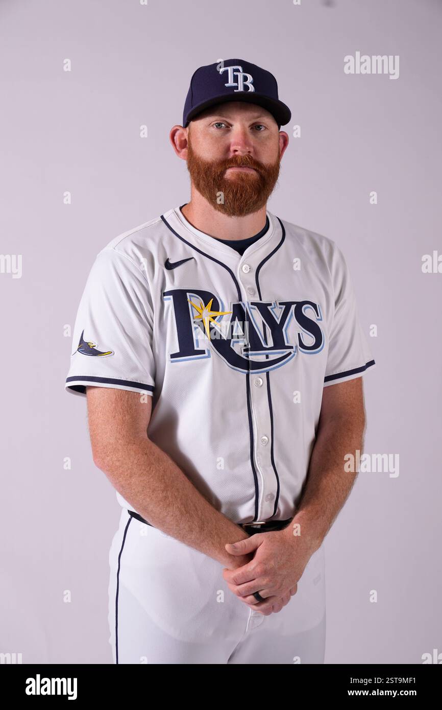 Tampa Bay Rays pitcher Zach Littell poses for a portrait during photo ...