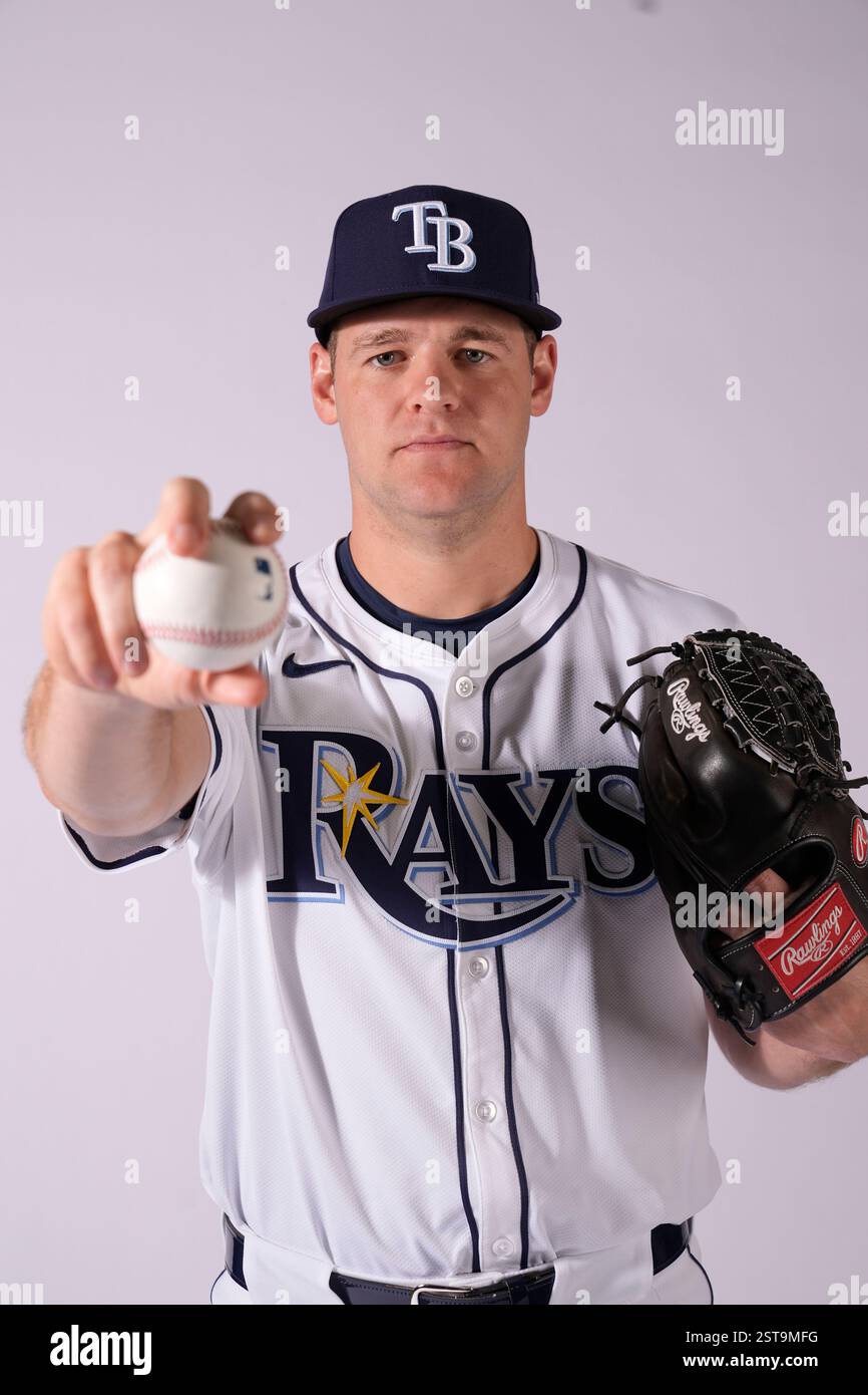 Tampa Bay Rays pitcher Nathan Wiles poses for a portrait during photo ...