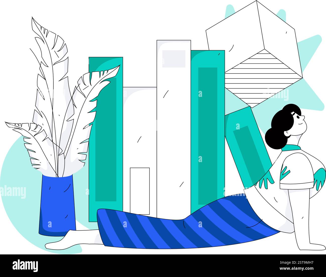 Hand yoga Stock Vector Images - Alamy