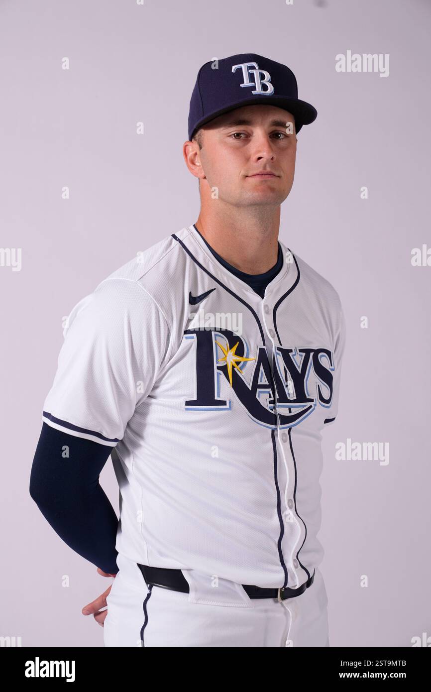 Tampa Bay Rays infielder Tanner Murray poses for a portrait during ...