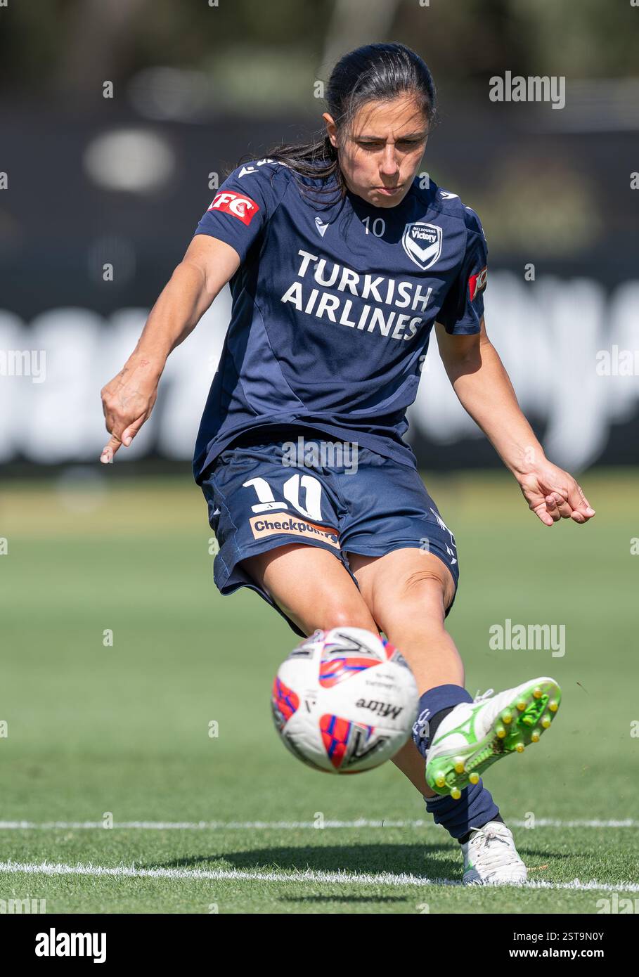 Melbourne, Australia. 16th Feb, 2025. Alex Chidiac of Melbourne Victory ...