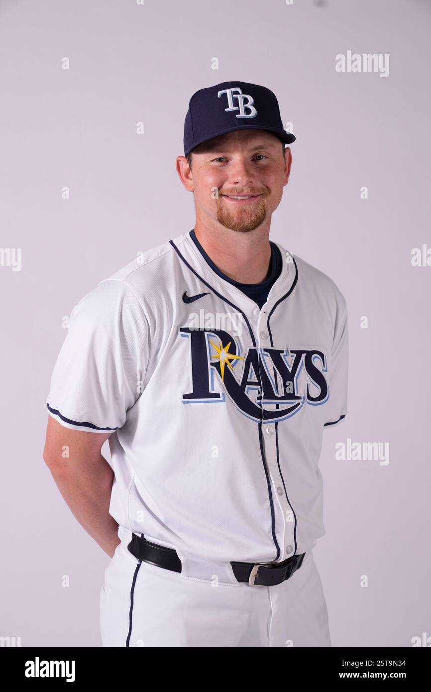 Tampa Bay Rays pitcher Michael Flynn poses for a portrait during photo ...