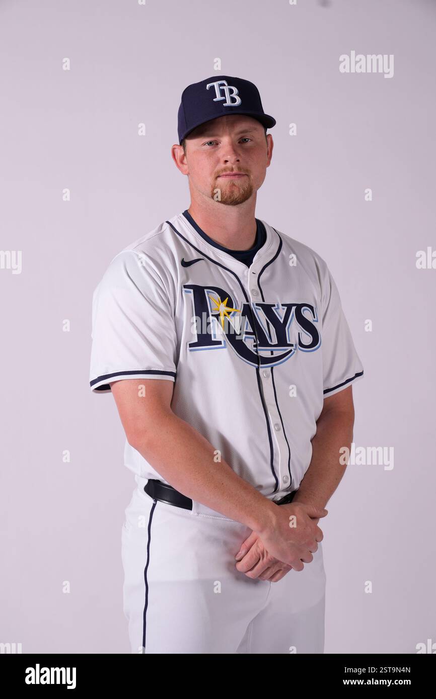 Tampa Bay Rays pitcher Michael Flynn poses for a portrait during photo ...