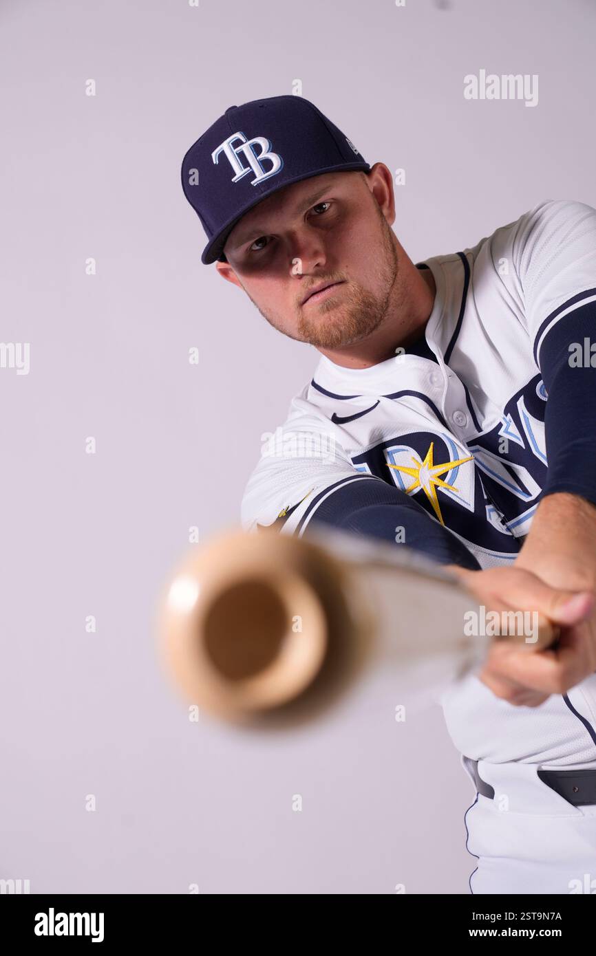 Tampa Bay Rays second base Curtis Mead poses for a portrait during ...