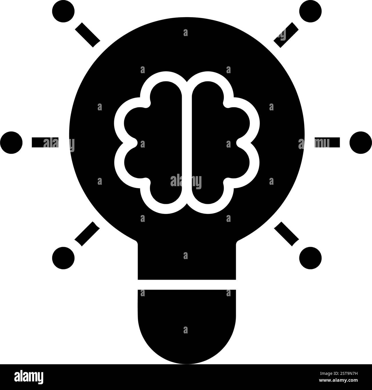 Generative AI bulb icon Stock Vector Image & Art - Alamy