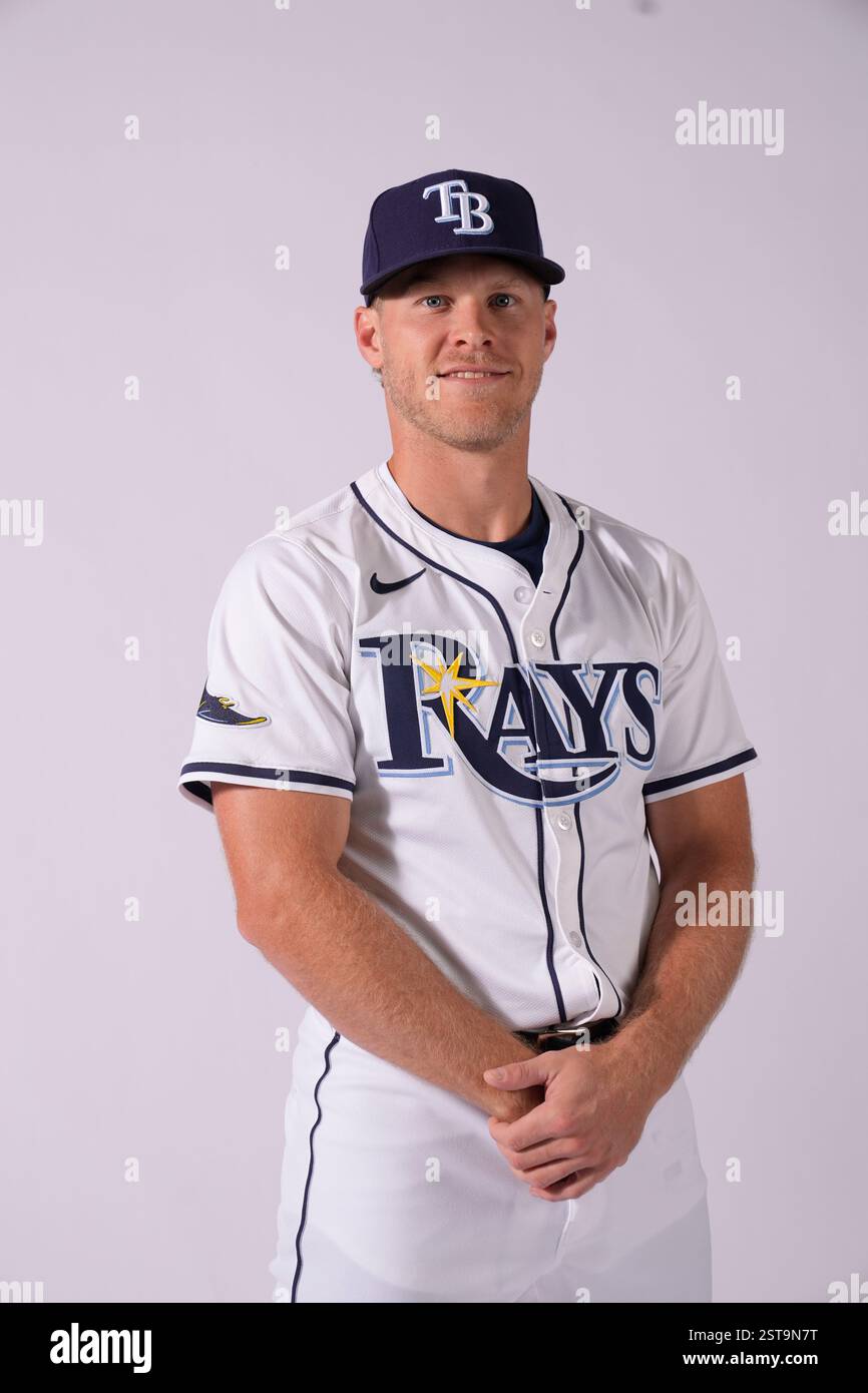 Tampa Bay Rays shortstop Taylor Walls poses for a portrait during photo ...