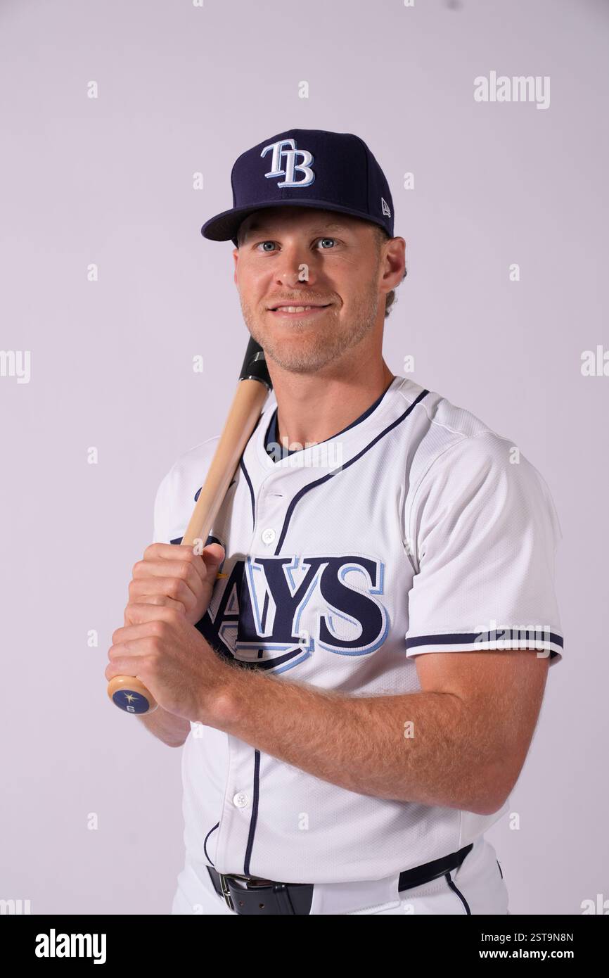 Tampa Bay Rays shortstop Taylor Walls poses for a portrait during photo ...