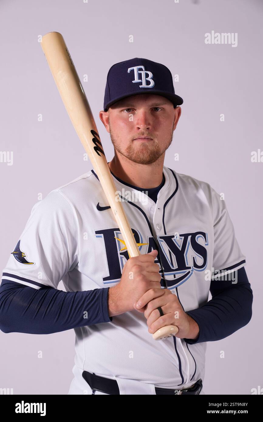 Tampa Bay Rays second base Curtis Mead poses for a portrait during ...