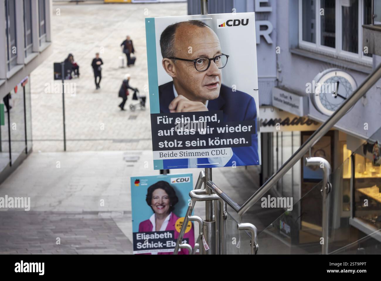 Election poster for the Bundestag election 2025. BTW25. election advert ...