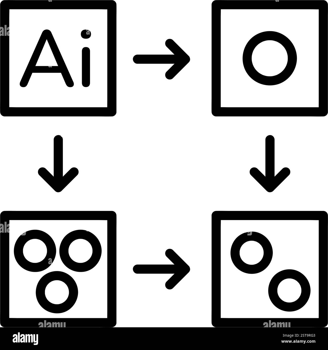 Generative AI workflow icon Stock Vector Image & Art - Alamy
