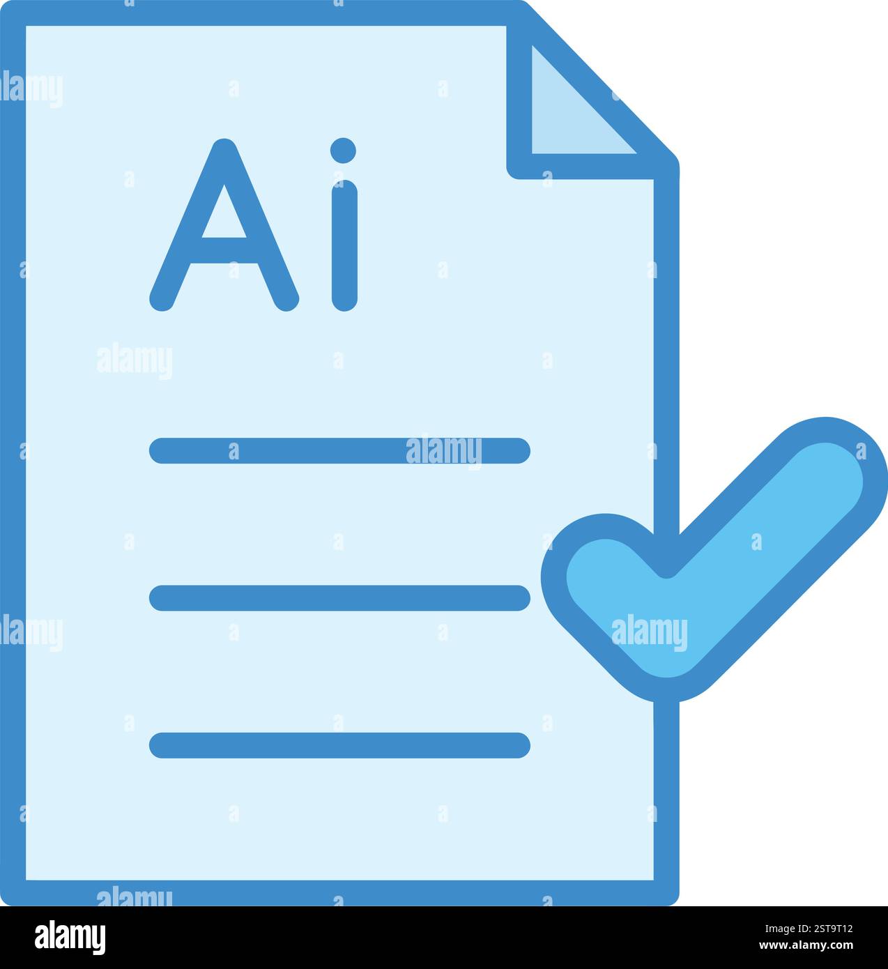 AI in Education approved document icon Stock Vector Image & Art - Alamy