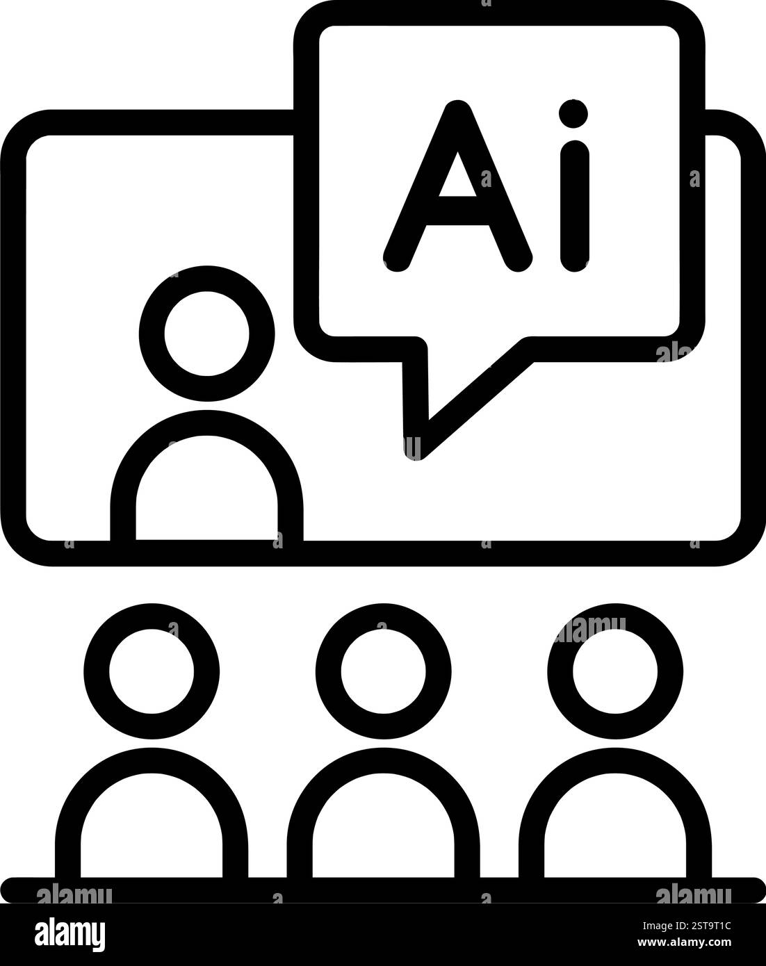 AI education discussion icon Stock Vector Image & Art - Alamy
