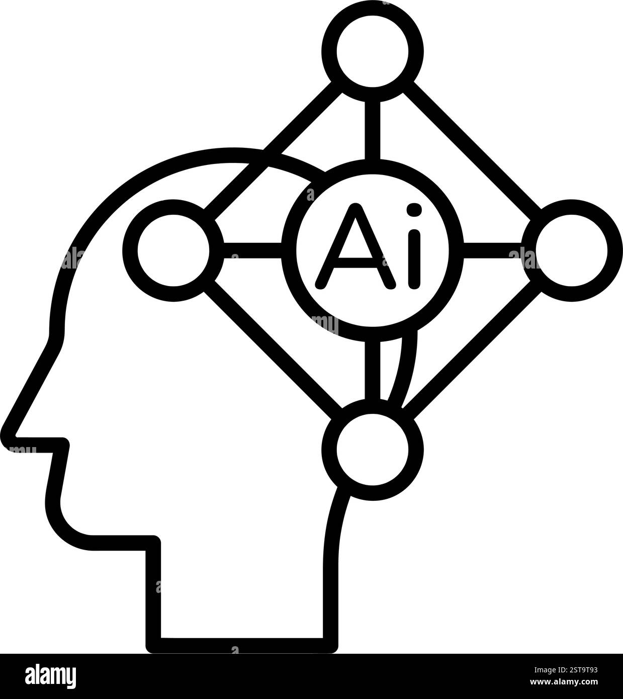 Generative AI head icon Stock Vector Image & Art - Alamy