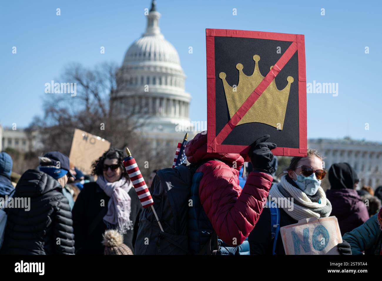 Protests against President Donald J. Trump and Elon Musk in front of ...