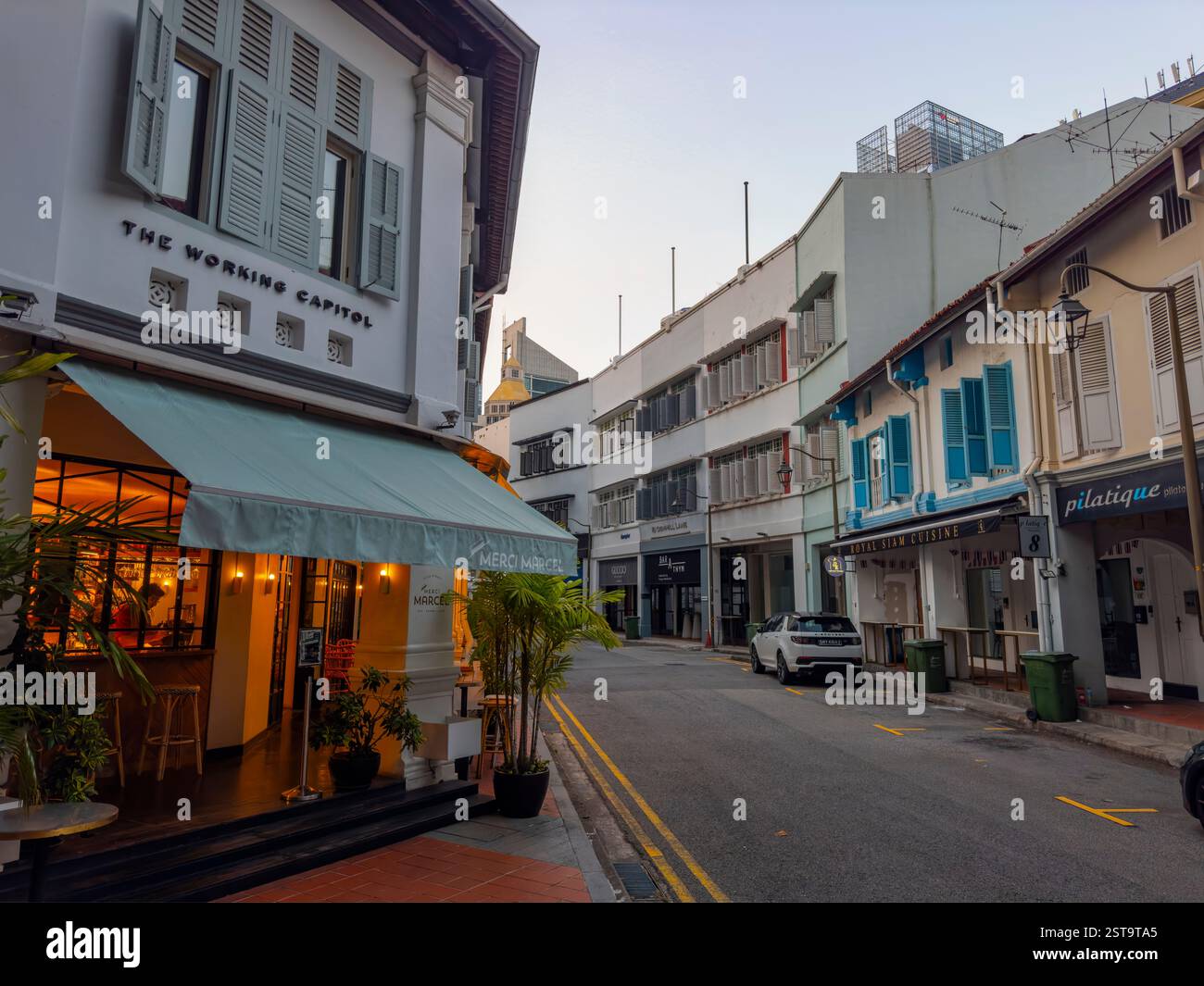 Chinatown historic commercial building on Gemmill Lane at Club Street ...