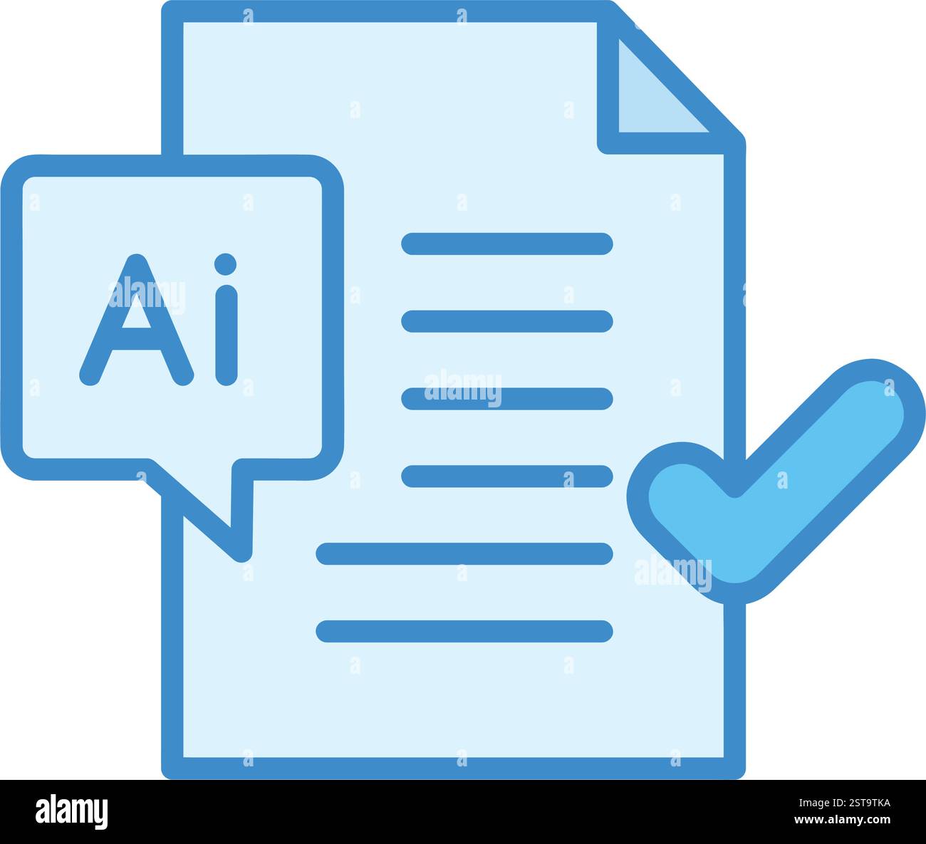 AI in Education validated document icon Stock Vector Image & Art - Alamy