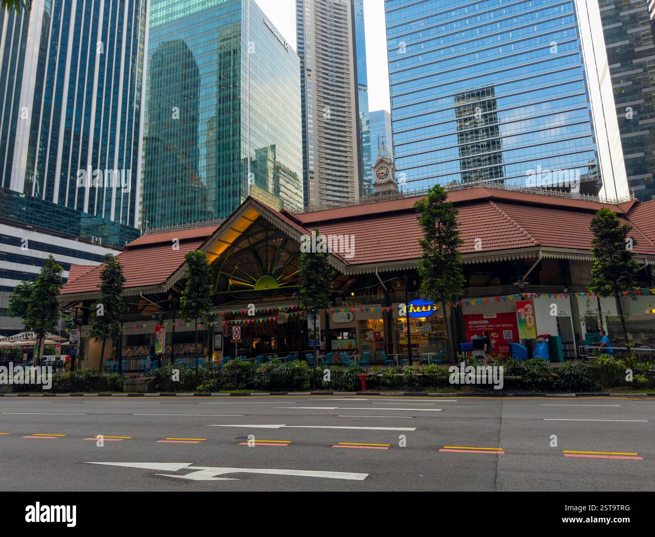 Lau Pa Sat (Old Bazaar Market) is also called as Telok Ayer Market with ...