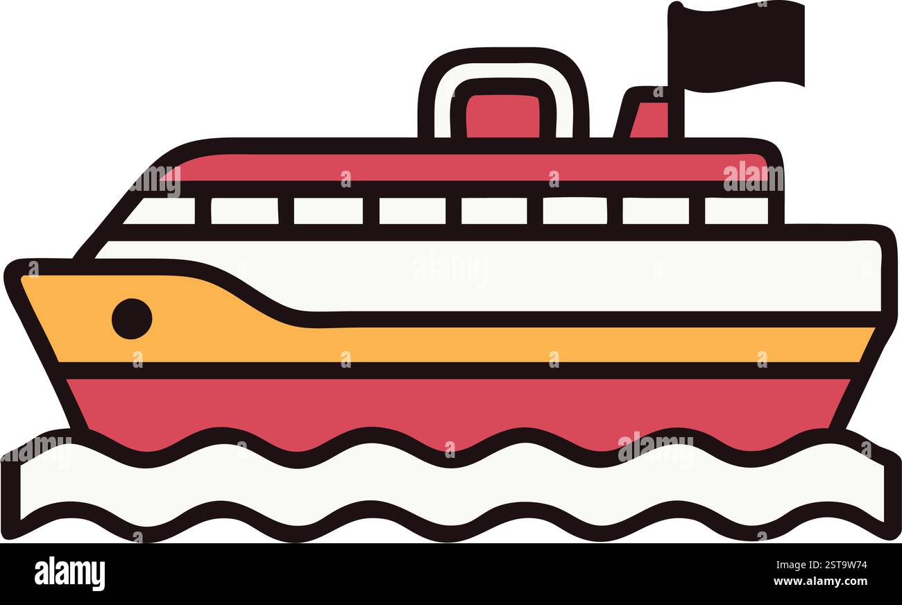 Cruise travel iconic Stock Vector Images - Alamy