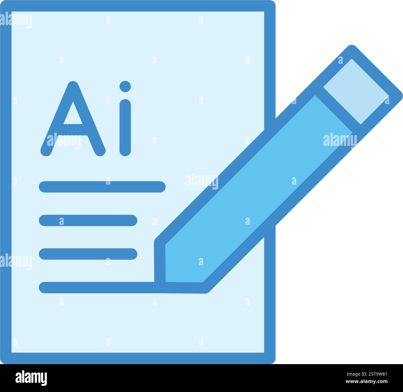 AI in Education digital writing icon Stock Vector Image & Art - Alamy