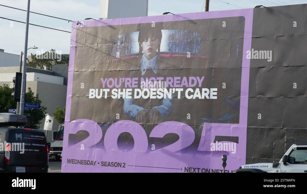 Los Angeles, California USA 17th February 2025 Netflix Tim Burton ...