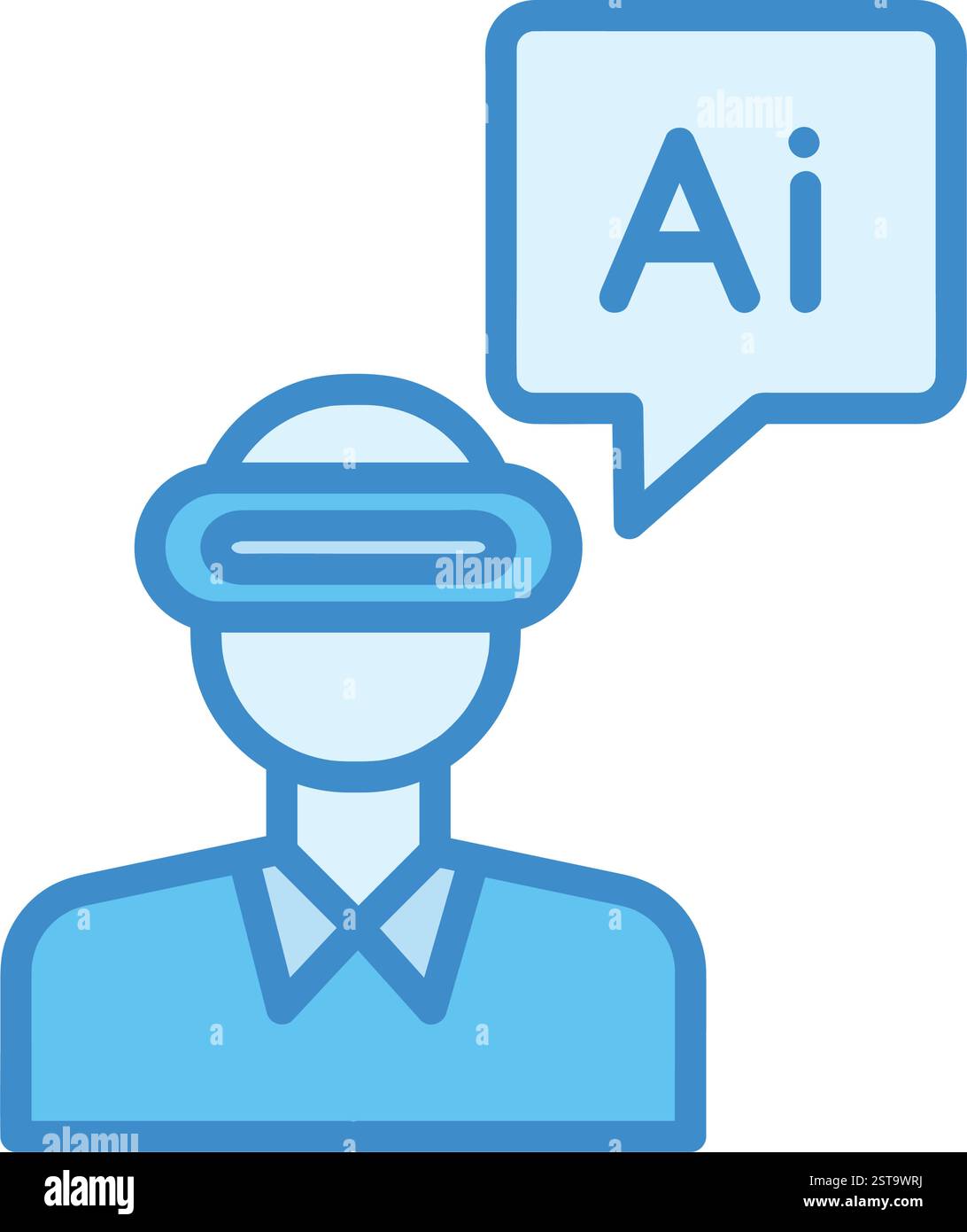 AI in Education VR student icon Stock Vector Image & Art - Alamy