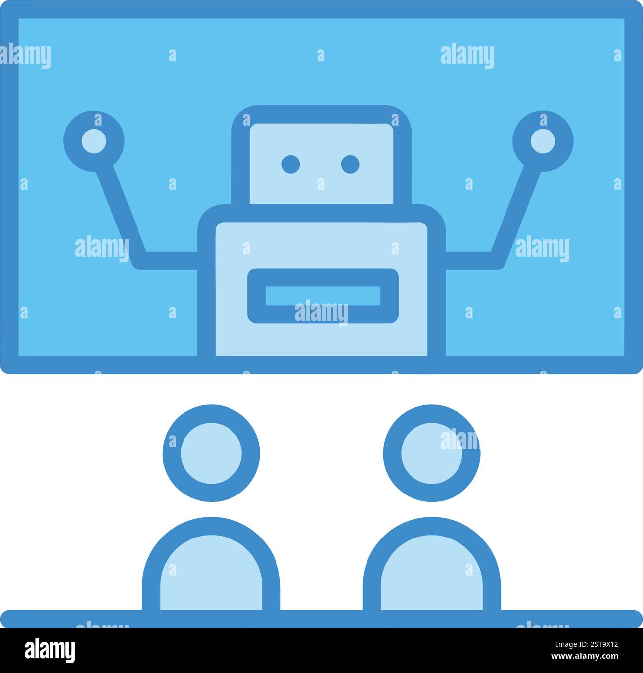 AI in Education robot teacher icon Stock Vector Image & Art - Alamy
