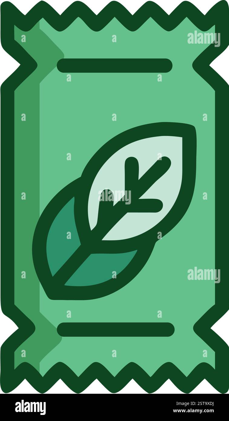 Eco packing biodegradable wrapper icon Stock Vector Image & Art - Alamy