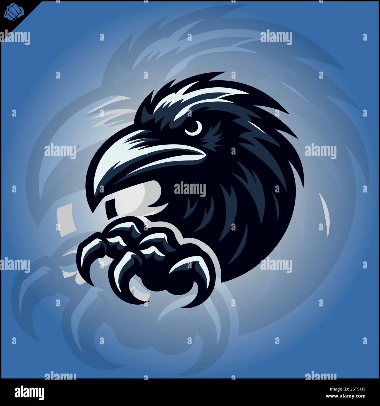 Mascot crow logo Stock Vector Images - Alamy