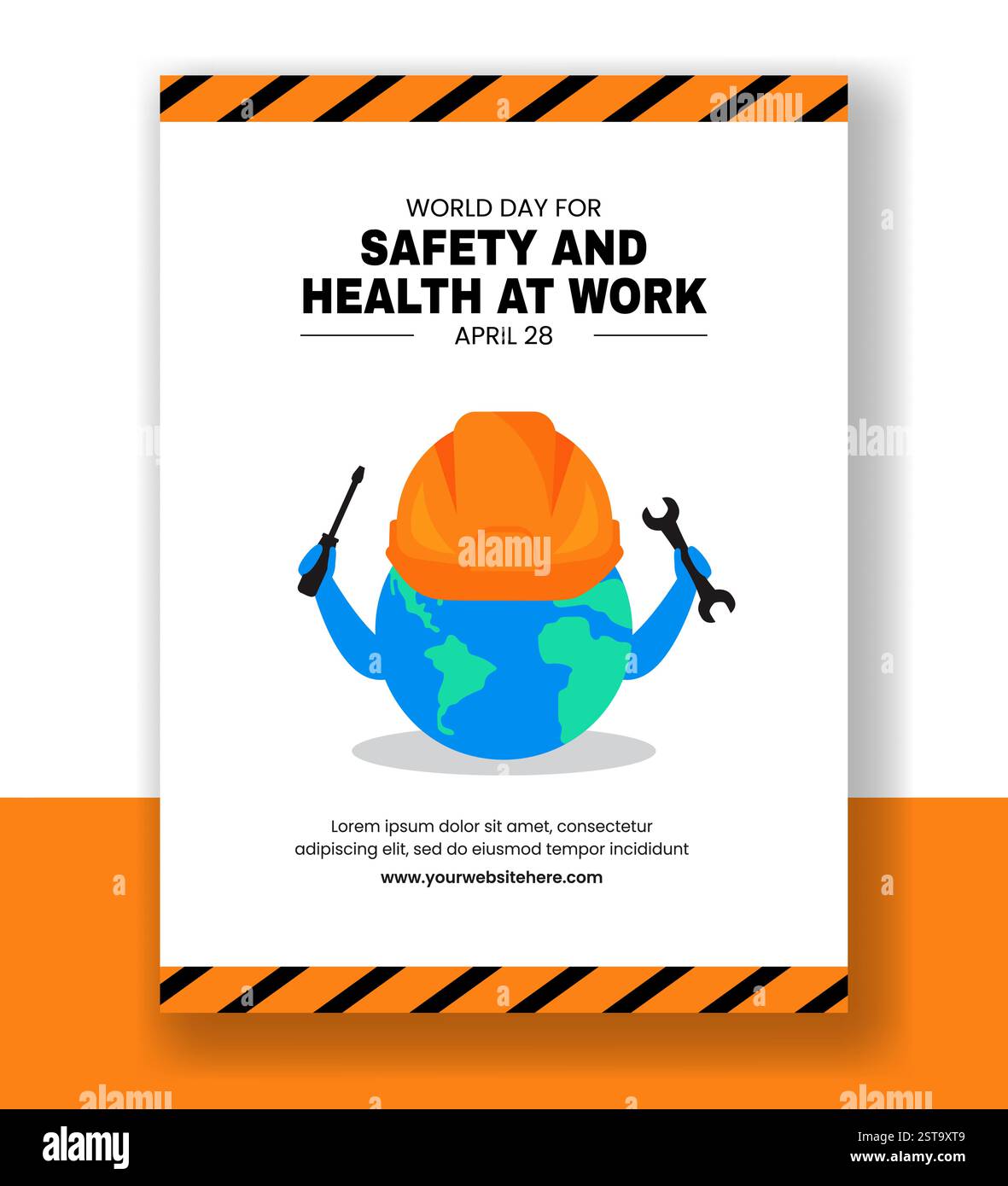 Vertical Poster Template for Workplace Safety and Employee Protection ...