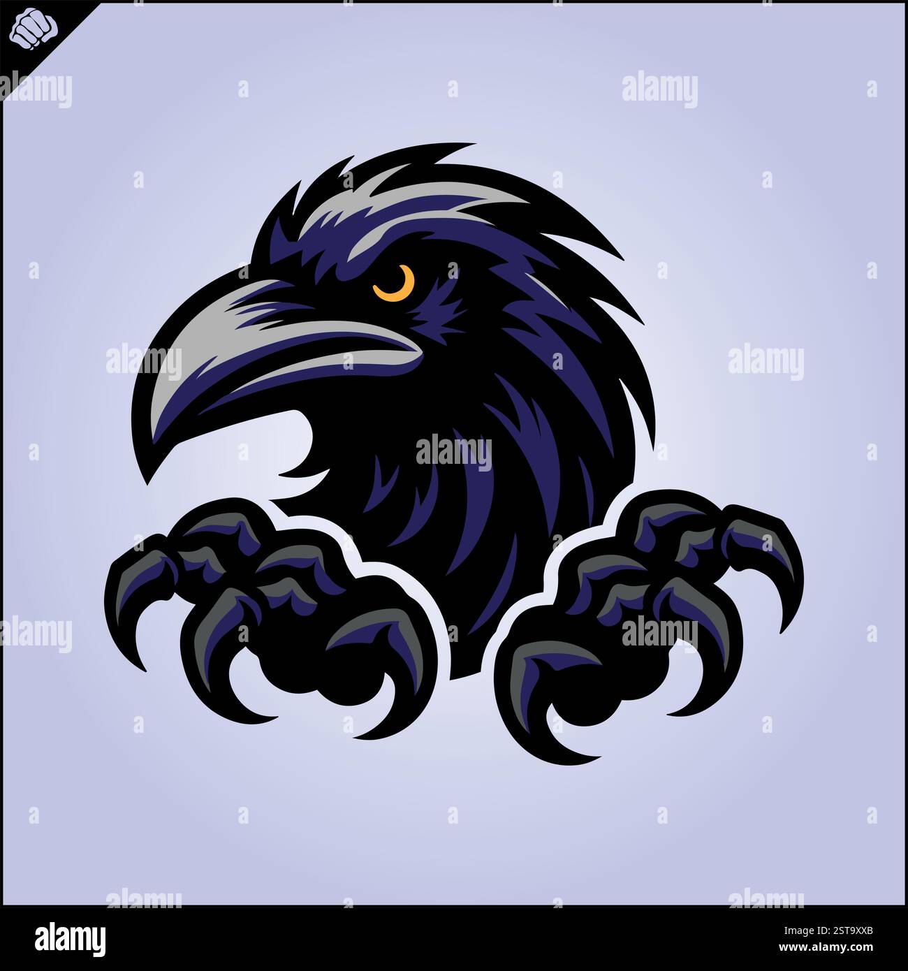 Ravens logo hi-res stock photography and images - Alamy