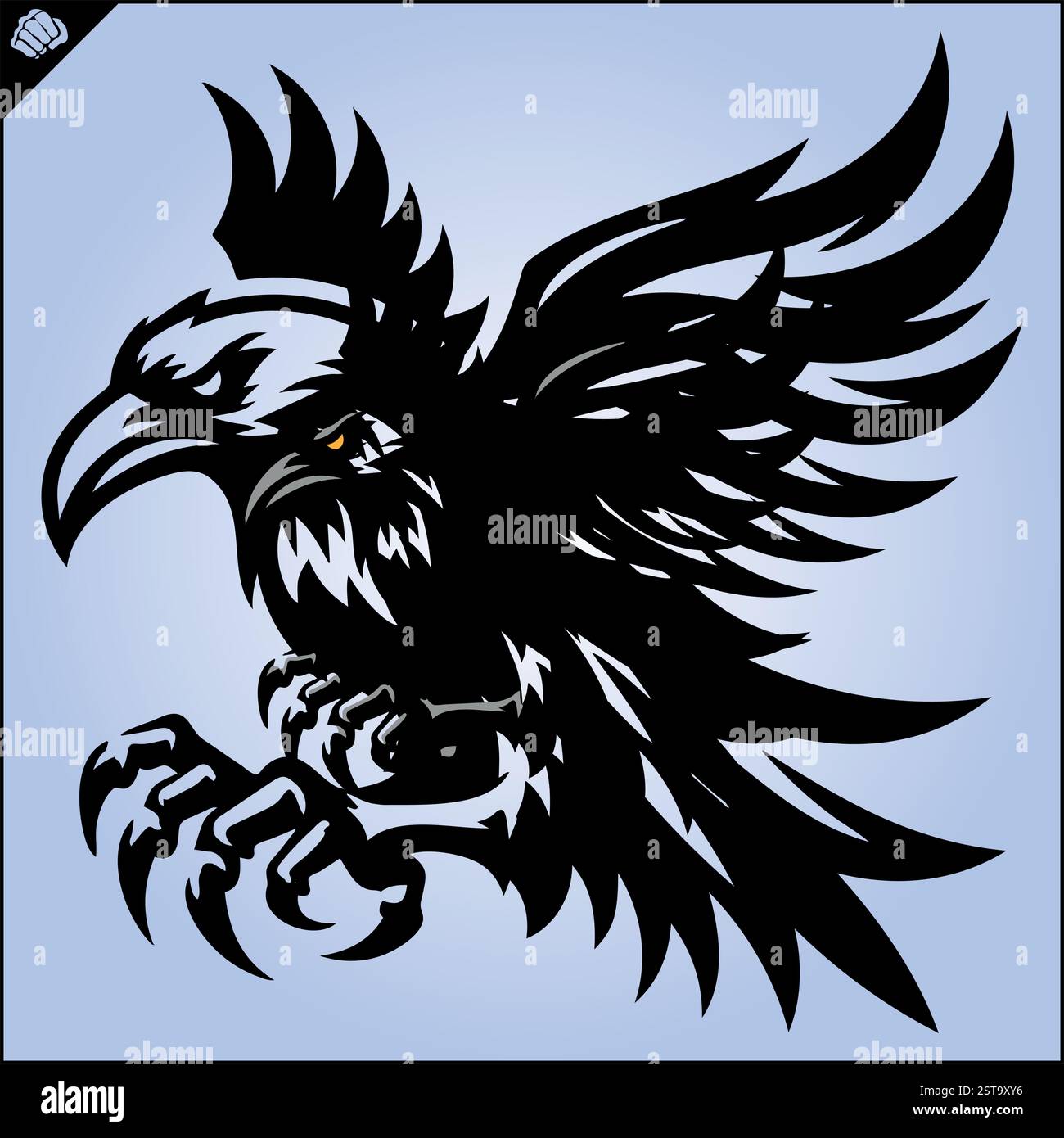 Mascot crow logo Stock Vector Images - Alamy