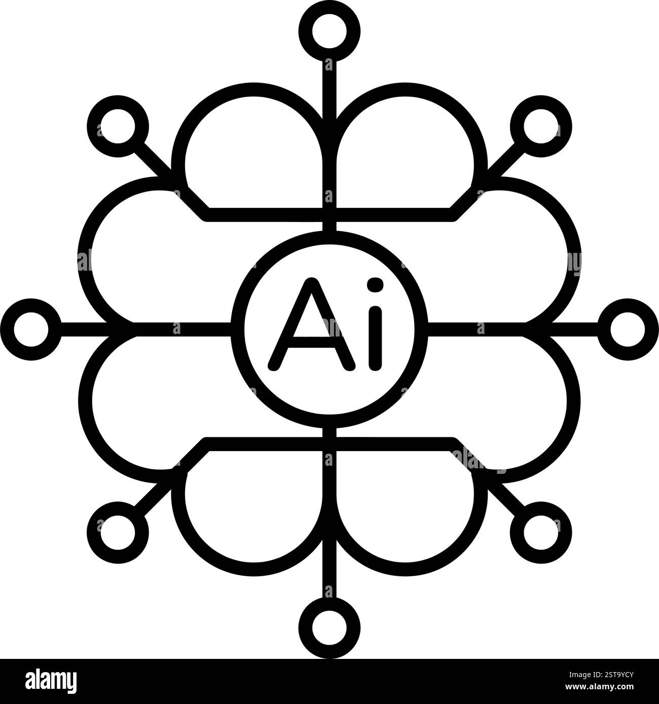 Generative Ai Nodes Icon Stock Vector Image And Art Alamy