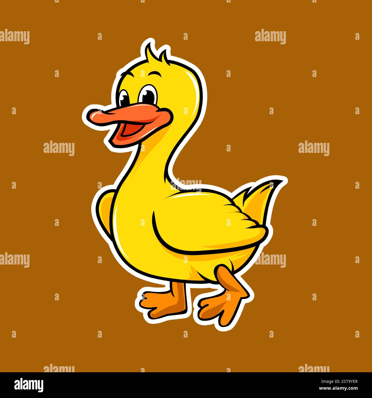 Duck Aquatic Bird Animal water nest Stock Vector Image & Art - Alamy