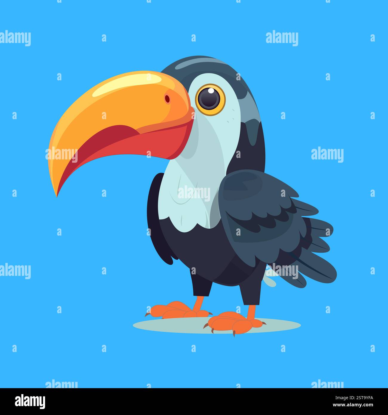 Toucan bird cartoon. Vector Illustration Stock Vector Image & Art - Alamy
