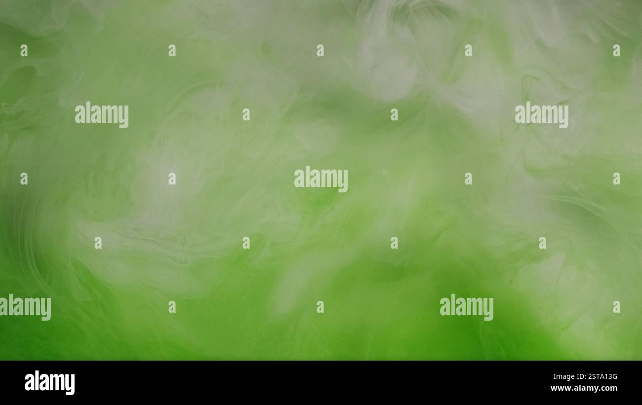 Fluffy fog. Splash cloud. Defocused green white haze mist paint ink ...