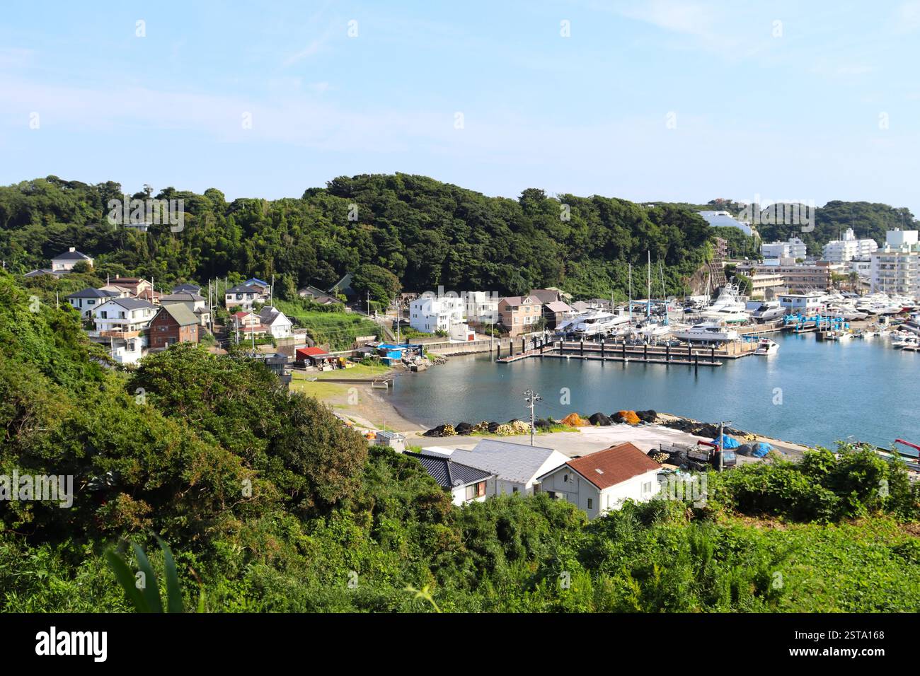 A beautiful and serene cove near Hayama, on the west coast of Miura ...