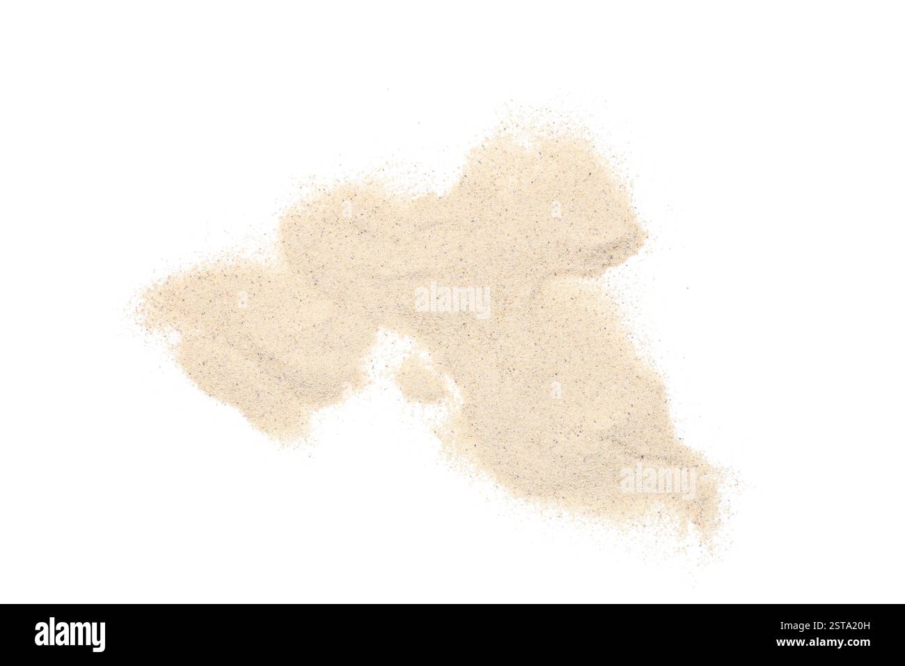 Light beach sand on white background Stock Photo - Alamy