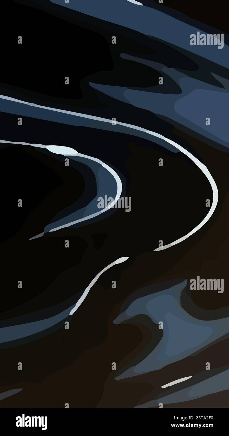 Abstract water splash pattern with dark color nuances Stock Vector ...