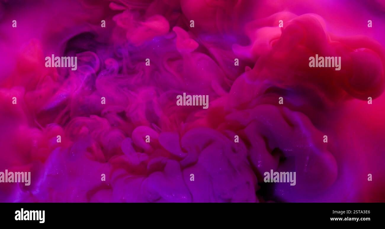 Smoke wave. Puff paint. Pink purple red swirl blur cloud flow in color ...