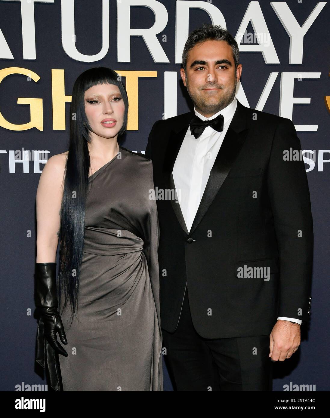 Lady Gaga, left, and Michael Polansky attend the SNL50: The Anniversary ...