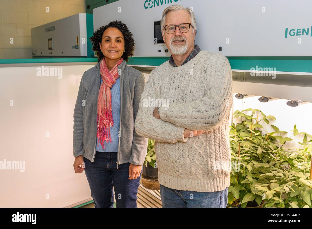 Dr. Michelle da Fonseca, left, and Dr. Brian Diers pose for a photo at ...