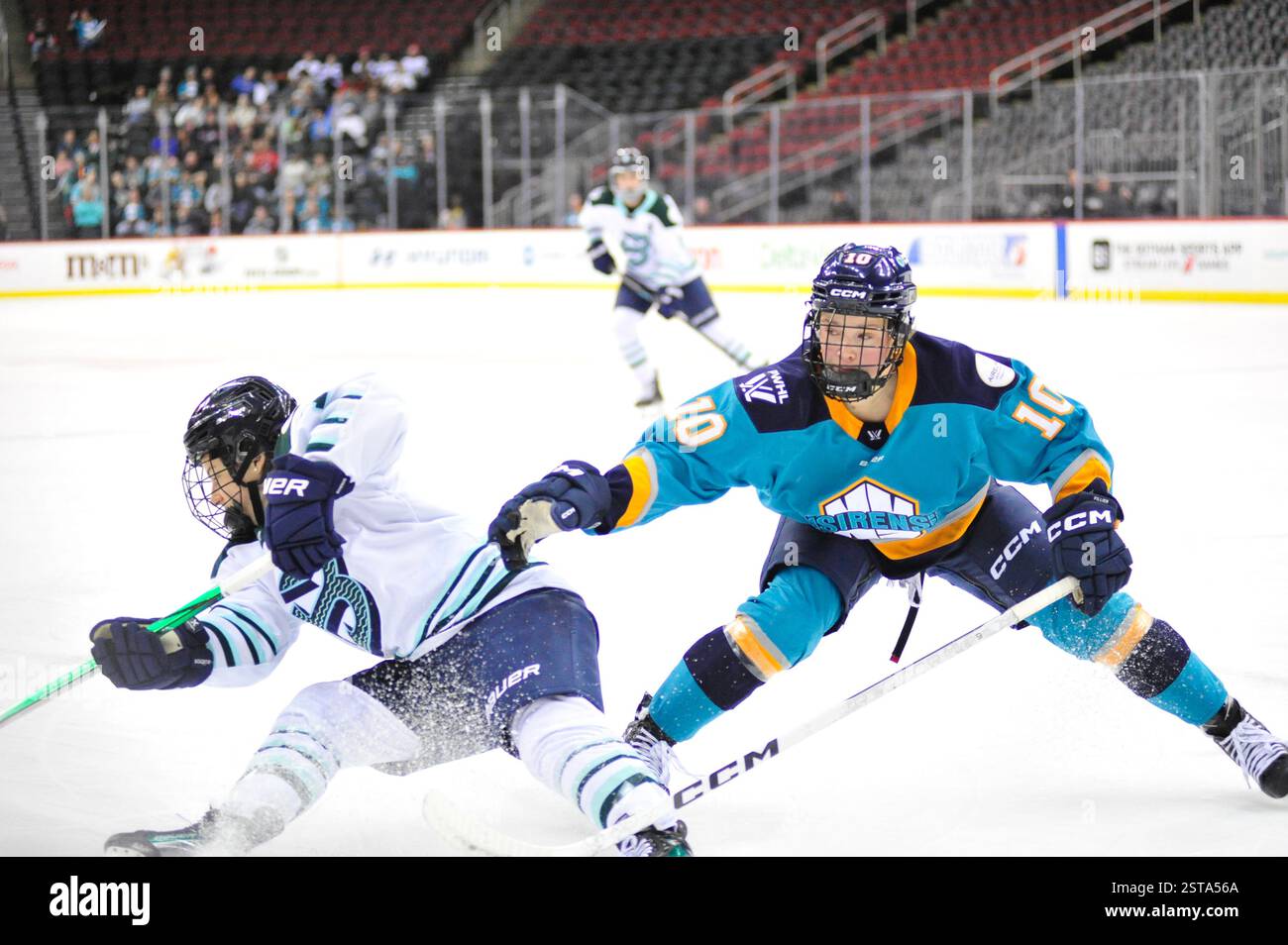 Newark, USA. 17th Feb, 2025. The Sirens' Sarah Fillier (10) during ...