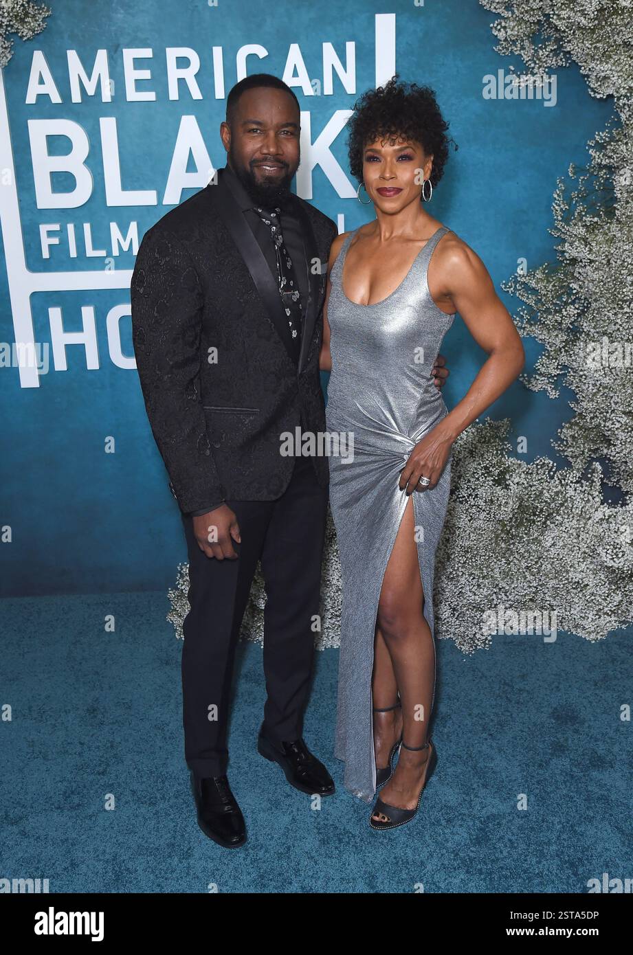 Los Angeles Usa 17th Feb 2025 Michael Jai White And Gillian Iliana