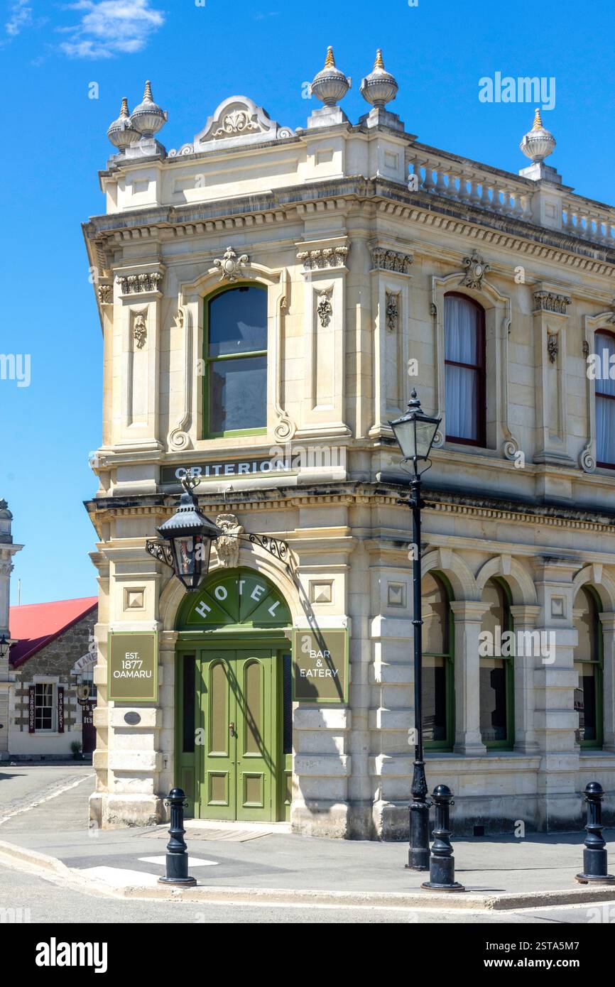 Historic Criterion Hotel (1877) in Oamaru's Victorian Precinct, Harbour ...