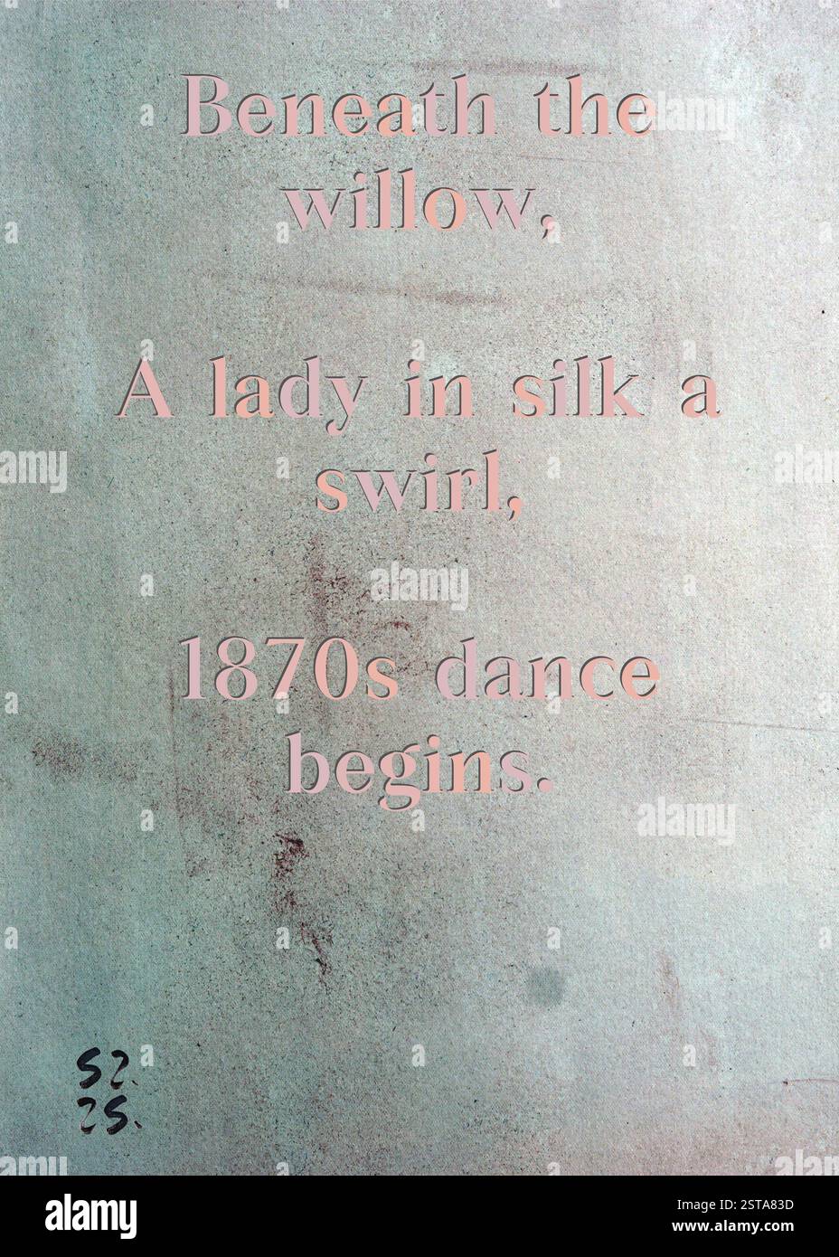 Beneath the willow, A lady in silk a swirl, 1870s dance begins ...