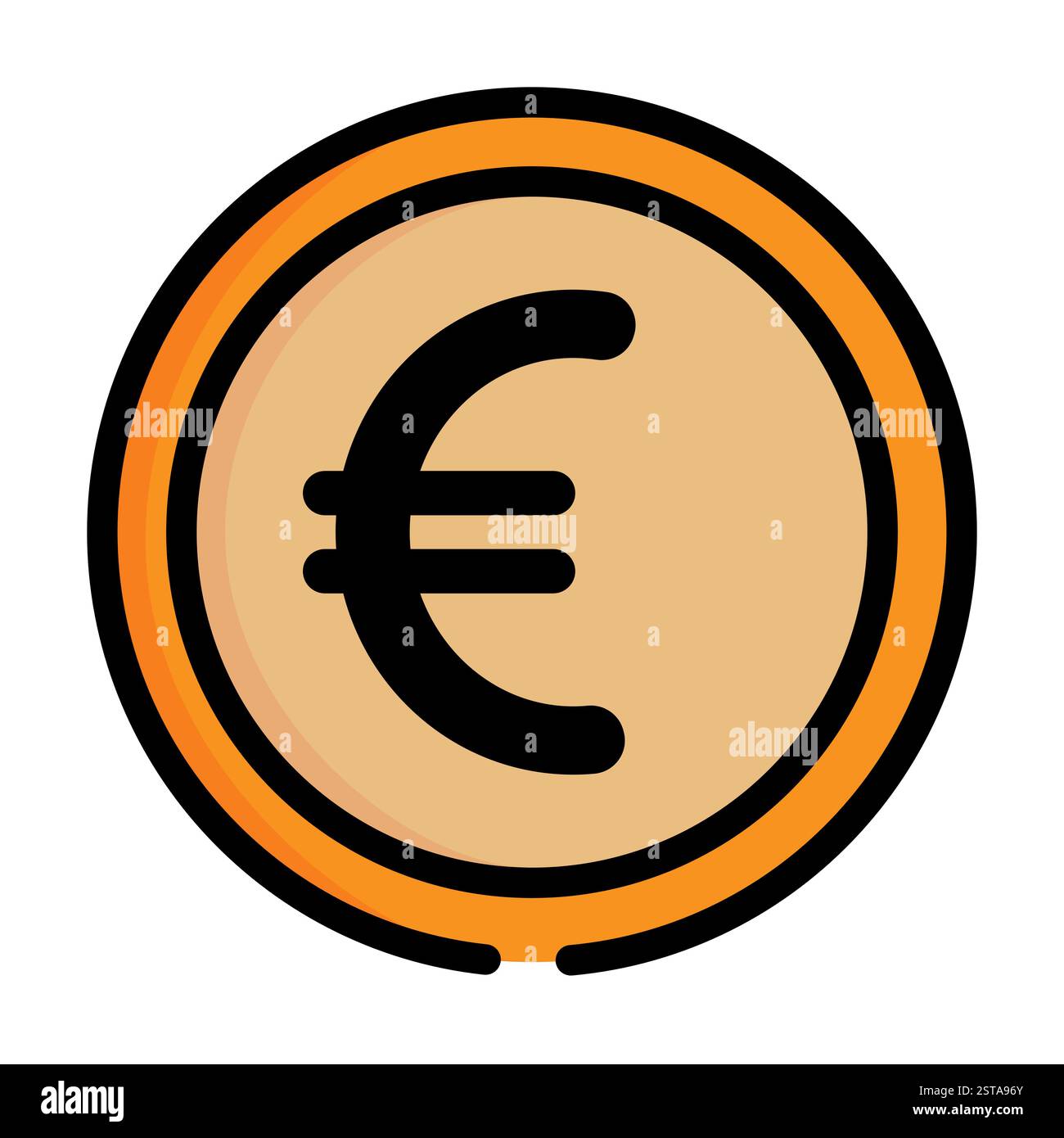 Euro coins 3d wealth Stock Vector Images - Alamy